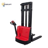 China 800mm Full Electric Pallet Stacker With 3000 Mm Lifting Height And 210Ah Battery Capacity for sale