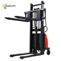 China 550mm Width Semi Electric Stacker With 150mm Steering Wheel For Efficient Operations for sale