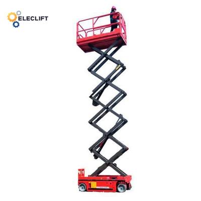 China 500kg Self Propelled Scissor Lift With 14m Maximum Height 300-500Kg Load Weight 0.8kw Motor Power for sale