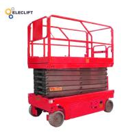 China 12m Lift Height Self Propelled Scissor Lift with 25% Max Gradeability and OEM Surpport for sale