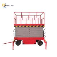 China Electric Mobile Scissor Lift With Hydraulic Drive 2.2kw Power For Easy Maneuverability for sale