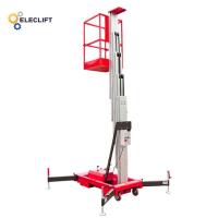 China 500kg Aluminum Lift Platform 4m-16m Height Manual / Remote Control Indoor / Outdoor Usage Safety Limit Switch for sale
