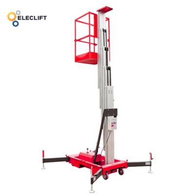 China 500kg Aluminum Lift Platform 4m-16m Height Manual / Remote Control Indoor / Outdoor Usage Safety Limit Switch for sale