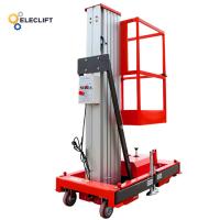 China 500kg Aluminum Lift Platform 4m-16m Height Manual / Remote Control Indoor / Outdoor Usage Safety Limit Switch for sale