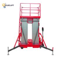 China Wooden Case Package Aluminum Lift Platform Self Propelled Single Man Lift For Painting for sale