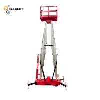 China Wooden Case Package Aluminum Lift Platform Self Propelled Single Man Lift For Painting for sale