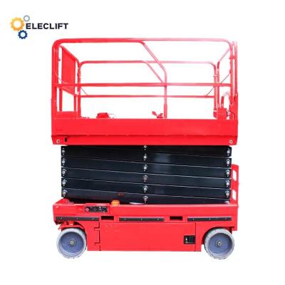 China PLC Control Mini Scissor Lift Platform Power Source Electric 1.5kw for sale