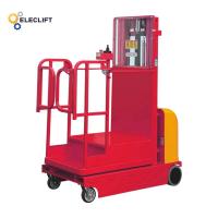 China Battery Power Supply Electric Order Picker With 8 Km/H Travel Speed Large Platform Size for sale