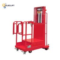 China Battery Power Supply Electric Order Picker With 8 Km/H Travel Speed Large Platform Size for sale