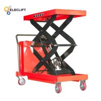 China Hydraulic Powder Coated Scissor Lift Table 200kg-2000kg Platform Capacity for sale