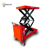China Hydraulic Powder Coated Scissor Lift Table 200kg-2000kg Platform Capacity for sale