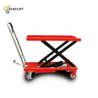China Powder Coated Scissor Lift Table Emergency Stop Button Ensures Safety and Easy Operation for sale