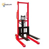 China Yellow Manual Forklift CTY01/02/03 With 85mm Fork Height And Adjustable Lifting Height Up To 1600mm for sale