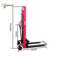 China Yellow Manual Forklift CTY01/02/03 With 85mm Fork Height And Adjustable Lifting Height Up To 1600mm for sale