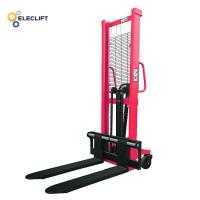 China Polyurethane Wheel Type Hydraulic Lift Motor Manual Electric Stacker for Easy Maintenance for sale