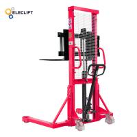 China 1 Stage Manual Pallet Stacker With 1600mm Lift Height 0.8km/h Speed And 85mm Fork Height Adjustment for sale