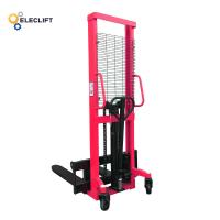 China 1 Stage Manual Pallet Stacker With 1600mm Lift Height 0.8km/h Speed And 85mm Fork Height Adjustment for sale
