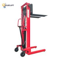China Polyurethane Wheel Type Hydraulic Lift Motor Manual Electric Stacker for Easy Maintenance for sale