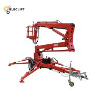 China Telescopic Boom Lift Highly Anti Corrosion Steel Structure Motor Pump Engine 14.6m Max Working Radius for sale