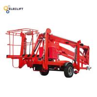 China 4WD Drive System Narrow Telescopic Boom Lift With And Up To 20m Outreach for sale