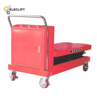 China Electric Scissor Lift Table With 2.2kw Motor Powder Coating 200KG-2000KG Load Capacity And Wheels for sale