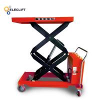 China Electric Scissor Lift Table With 2.2kw Motor Powder Coating 200KG-2000KG Load Capacity And Wheels for sale