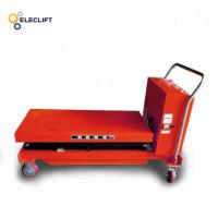 China Electric Scissor Lift Table With 2.2kw Motor Powder Coating 200KG-2000KG Load Capacity And Wheels for sale