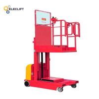 China AC Motor Electric Order Picker With 90 Fpm Lift Speed 1.2m Length PLC Control System for sale