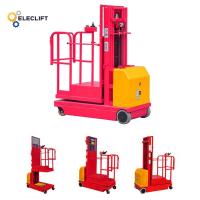 China AC Motor Electric Order Picker With 90 Fpm Lift Speed 1.2m Length PLC Control System for sale