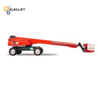 China Telescopic Hydraulic Lift 500 Lbs Impact Steel Boom Lift With 0.43m Ground Clearance for sale