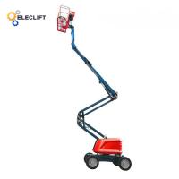 China Telescopic Hydraulic Lift 500 Lbs Impact Steel Boom Lift With 0.43m Ground Clearance for sale