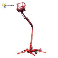 China Telescopic Hydraulic Lift 500 Lbs Impact Steel Boom Lift With 0.43m Ground Clearance for sale