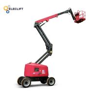 China Impact Steel Telescopic Boom Lift 8km/h Speed 29m Working Height With Solid Tires for sale