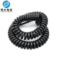 China PU Jacket Spiral Electrical Wire , Copper Spiral Power Cable Flame Resistant for sale