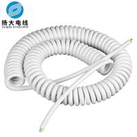 China PU Jacket Spiral Electrical Wire , Copper Spiral Power Cable Flame Resistant for sale