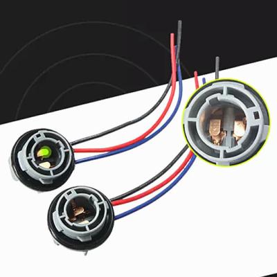 China Male Adapter Connector Socket Electrical Wiring Harness BAY15S 1156 BAY15D 1157 for sale