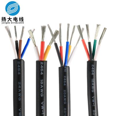 China 300V AC 18AWG 2464 Flat Ribbon Power Cord Cable for sale