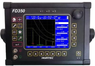 China FD350 Portable Ultrasonic Flaw Detector with 640×480 Color TFT LCD Display and 0.2-20MHz Frequency Range for sale