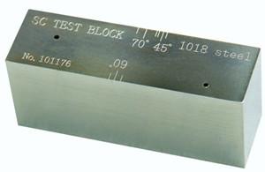 China SC Ultrasonic Calibration Blocks 76.2mm x 31.75mm with 1.6mm Holes for ASTM E164 Compliance for sale