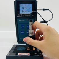China HEC-101 60KHz Eddy Current Electrical Conductivity Tester %IACS MS/m Dual Unit Auto Temperature Compensation Aluminum Copper Alloy Conductivity Meter for sale