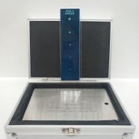 China PSM-5 Stainless Steel TAM Test Panel Five Crack PT Reference Specimen Penetrant Inspection Calibration Block for NDT LPI Testing for sale