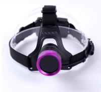 China Helmet-Type Black Adjustable UV Headlamp Fluorescent Magnetic Particle And Penetration Inspection for sale