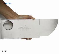 China HUATEC IIW V1 Ultrasonic Calibration Blocks 25x100x300mm for BS 2704 ISO2400 DIN 54120 Standards for sale