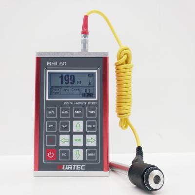 China RHL50 Portable Leeb Hardness Tester LCD Display Multi Hardness Scales Metal Testing Gauge for sale