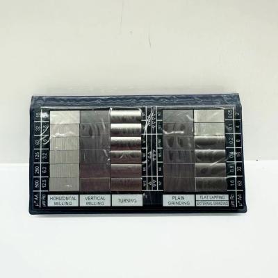 China Surface Roughness Comparator Block Set Ra 0.025–6.3μm for Metal Machining Inspection for sale