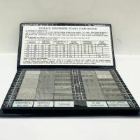 China 45 Super Carbon Steel Surface Roughness Comparator Contrast Specimen Block for Industrial for sale