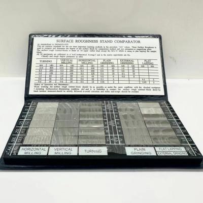 China 45 Super Carbon Steel Surface Roughness Comparator Contrast Specimen Block for Industrial for sale