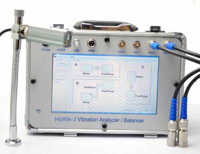 China HG956-2 Vibration Analyzer Balancer 60-60000 RPM Bearing Fault Detection Vibration Analysis Meter for sale