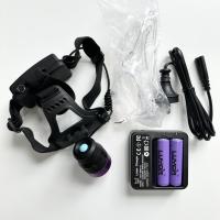 China DG-3101S Portable UV-A Helmet Black Light 90° Adjustable Head NDT Fluorescent Leak Detection Ultraviolet Head Lamp for sale