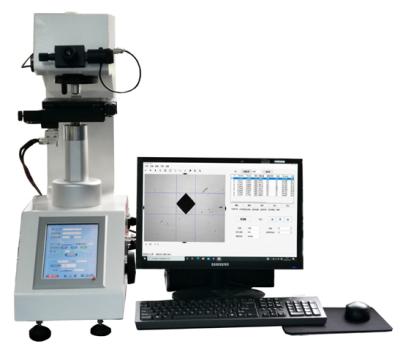 China HVS-1MDT-AXY Automatic Rotating Tower Touch Screen Microscopic Vickers Hardness Tester for sale